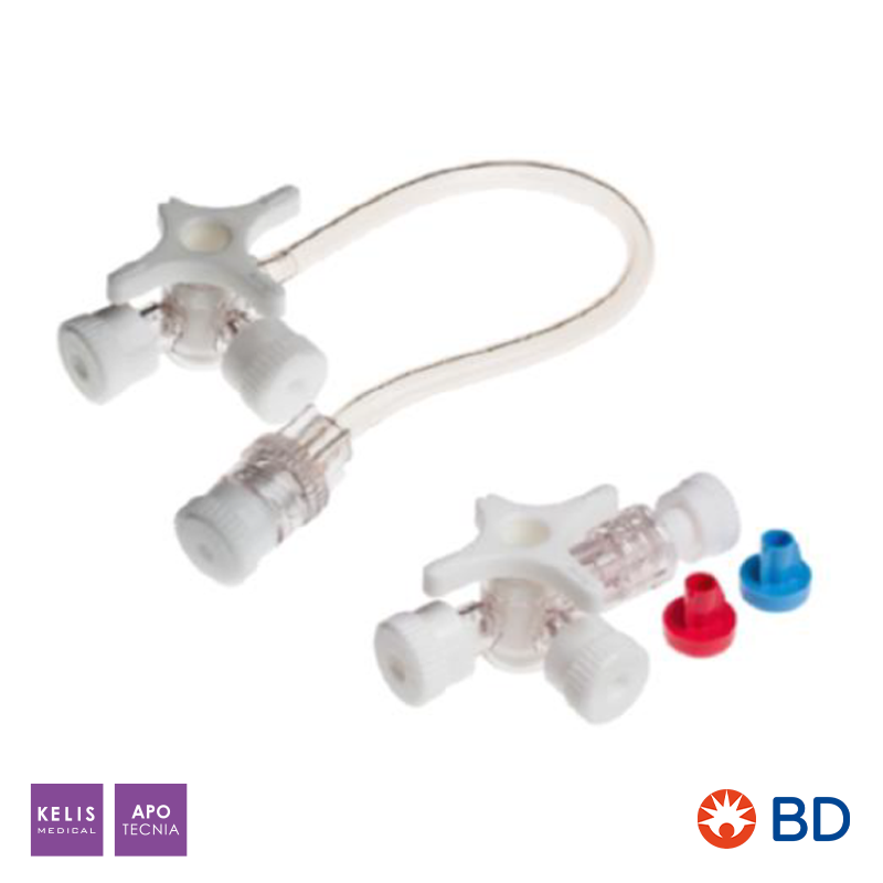 Prolongateur avec robinet 3 voies Connecta | BD | Kelis Medical